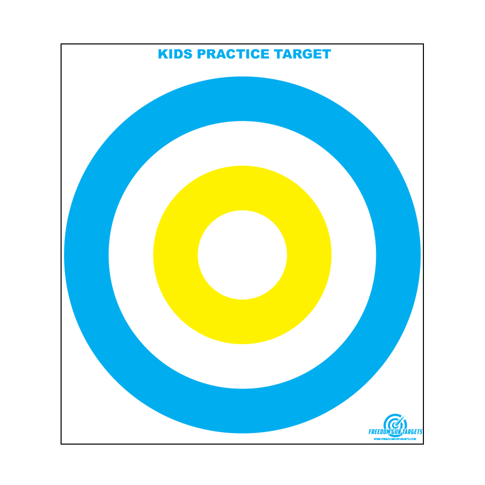 Kids Practice Air Gun Target - 25 Pack – Freedom Gun Targets