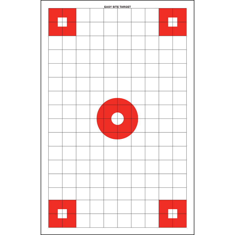 Red Easy Target - 25 Pack – Freedom Gun Targets