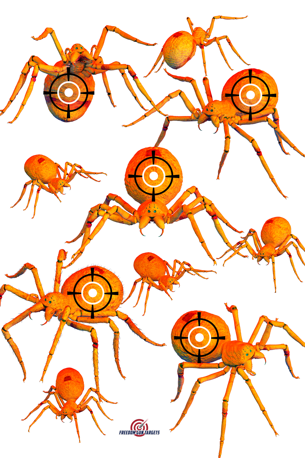 3-D Orb Weaver Target 12"x18" - 25 Pack – Freedom Gun Targets