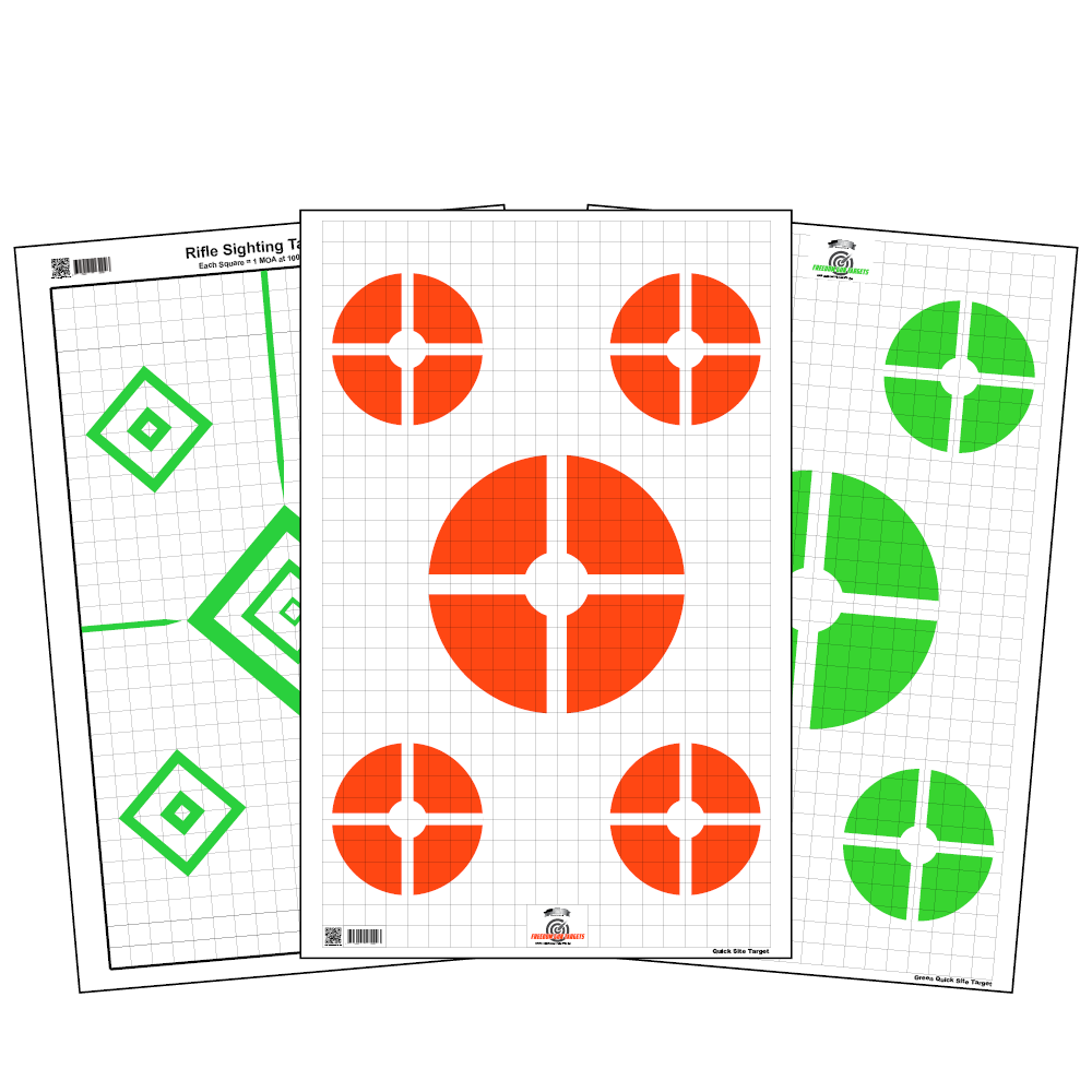 Rifle Sighting Targets Training Pack - 24 Pack – Freedom Gun Targets